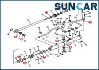 China D60A-8 Komatsu Seal Kits 707-98-36450 Hydraulic Blade Lift Cylinder Repair Kit 7079836450 for sale