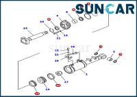 China 707-98-52140 Tilt Cylinder Komatsu Hydraulic Repair Seal Kit For D61EX-12 Straight Tilt Dozer for sale