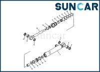 China 21S-63-02010 Boom Hydraulic Cylinder Assy Komatsu Seal Kit Fits PC03-1 Excavator Inner Parts for sale