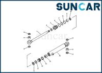 China Swing Cylinder 707-00-50340 OEM PC05-1 Excavator Komatsu Cylinder Inner Repair Sealing Kit for sale