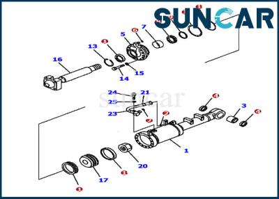 China 707-99-52160 Tilt Service Kit 7079952160 Komatsu Cylinder Seal Kit Fits D61EX-15 Dozers for sale