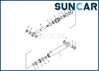 China 707-00-50640 Swing Cylinder Service Kit Komatsu PC05-5 Repair Seal Kit For Mini Excavator for sale
