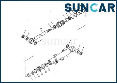 China 707-00-50650 Boom Cylinder Sealing Kit Komatsu PW05-1 Repair Seal Kit For Excavator Model for sale