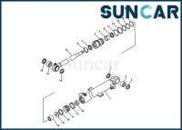 China 707-00-50660 Komatsu PC05-6 Mini Excavator Model Boom Cylinder Inner Repair Sealing Kit for sale