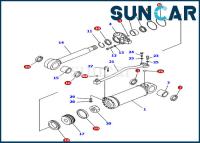 China 707-98-52240 7079852240 Ripper Cylinder Repair Kit D65E-12 Dozer Komatsu Seal Kits for sale