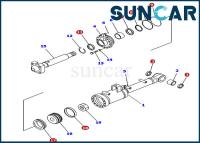 China 707-99-52215 Hydraulic Cylinder Repair Seal Kit ISO9001 Tilt Sealing Kit Fits D65E-12 Komatsu for sale