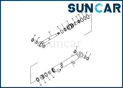 China 707-00-50670 Arm Cylinder Sealing Kit Komatsu PC05-6 Seal Repair Kit Mini Excavator Replacement for sale