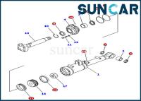 China 707-98-52210 Tilt Cylinder Sealing Kit Komatsu D65E-12 D65P-12 Tilt Dozer Replacement Kits for sale