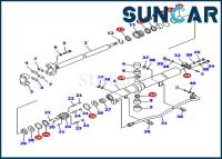 China D85ESS-2 Lift Cylinder 707-99-25890 Komatsu Service Kit Bulldozer Cylinder Seal Kits for sale