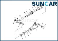 China 707-98-11210 Hydraulic Cylinder Repair Seal Kit Komatsu Boom Cylinder Service Kit PC07-2 Inner Parts for sale
