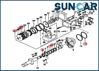 China 150-81-05010 Tilt Cylinder Service Kit 1508105010 Seal Repair Kit For D80A-12 D85A-12 Komatsu for sale