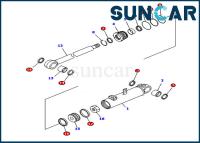 China 707-98-43520 Blade Trimming Cylinder Replacement Seal Kit D85A-21 D85E-21 Komatsu Repair Kit for sale