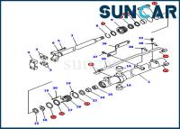 China 707-99-36150 Blade Lift Hydraulic Service Kit Komatsu D85EX-15 Cylinder Repair Seal Kits for sale