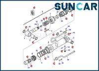 China 707-99-35310 Arm Cylinder Seal Kit Fits Komatsu PC110R-1 PC95R-2 Excavator Sealing Gasket Kit for sale