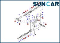 China 707-99-36290 1ST Boom Cylinder Seal Kit Fits Komatsu PC120 PW130 Excavator Inner Replacement for sale