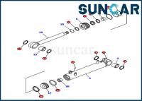 China D85EX-15 D85EX-15E0 Models 707-99-43250 Komatsu Trimming Tilt Cylinder Seal Repair Kit for sale