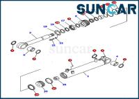 China 707-99-43380 7079943380 Hydraulic Service Kit D85EX-15 Komatsu Cylinder Replacement Seal Kit for sale