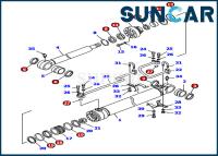 China 707-99-46230 Hydraulic 2ND Boom Cylinder Seal Kit PC120-6 Models Komatsu Replacement Service Kit for sale