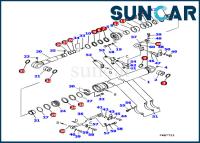 China Komatsu Service Kit 707-99-67290 Bucket Cylinder Seal Kits For PC1100-6 Excavator Inner Parts for sale