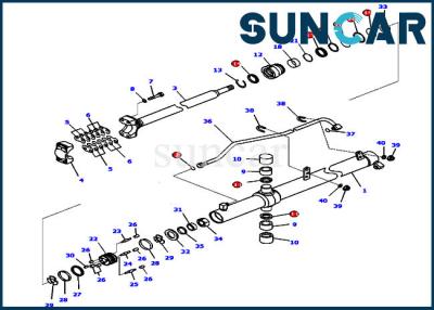 China 707-99-27310 Hydraulic Komatsu Oil Seal Kit Crawler Dozers Seal Fits Cylinder 60MM Rod 85MM Bore for sale