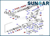 China 707-99-77120 Hydraulic Seal Kit Komatsu Bucket Cylinder Service Kit PC1100-6 FOR 5.7M Cylinder Assy for sale