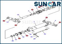 China 707-98-10880 Boom Cylinder Replacement Seal Kit PC12R-8 Komatsu Service Kit Model Repair Parts for sale