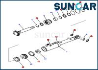 China 707-99-43390 Hydraulic Tilt Seal Repair Kit Dozer Sealing Parts For D65PX-17 D65EX-17 Komatsu for sale