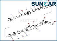 China D65EX-16 Komatsu 707-99-43320 Tilt And Pitch Cylinder Service Kit Dozer Blade Tilt Seal Kit for sale
