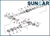 China 707-99-43740 7079943740 Dozer Blade Tilt Cylinder Seal Kit Fits D65PX-16 Komatsu Inner Parts for sale