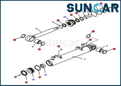 China 707-99-34270 Trimming Sealing Kit R.H. Cylinder D65EX-16 Komatsu Repair Service Kit for sale