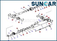 China D65WX-16 Angle Cylinder Sealing Kit 707-99-36680 Dozer Komatsu Cylinder Repair Kit for sale