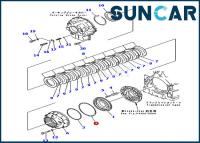 China Wheel Loaders Parts 714-07-18580 Gearbox Seal Ring For WA400-3A WA420-3 Komatsu for sale