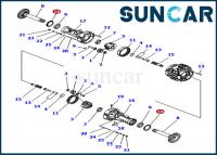 China 423-22-22461 Rear Axle Drive Seal Loader Oil Seal For Komatsu GD755-3 WA380-5 for sale