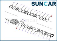 China 423-33-31411 Komatsu Front Axle Seal Ring Fits For WA380-7 Wheel Loaders for sale