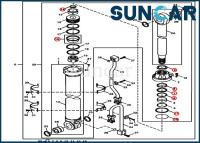 China John Deere 4653041 Arm Seal Kit Hydraulic Service Kit Fits 470GLC Compatible Equipment Models for sale