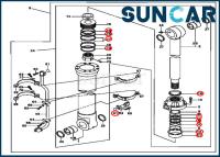China 4653042 Bucket Cylinder Seal Kit 450LC 450DLC Excavator JOHN DEERE Replacemenet Kits for sale