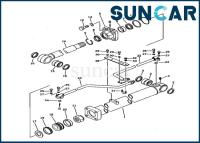 China Komatsu Service Kit 707-98-38510 Boom Cylinder Seal Kits Excavator PC150-1 Repair Seal Kit for sale