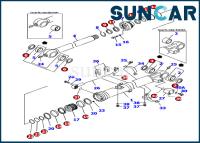 China PC160LC-7 Hydraulic Seal Komatsu 707-99-37380 Bucket Cylinder service Kit LubriC.A.Ting model parts for sale