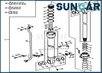 China Deere Parts 180GLC 190GW FYA00012907 Bucket Seal Kit Hydraulic Cylinder Repair Kits for sale