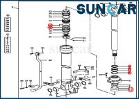 China Bucket Seal Kit 4467381 Hydraulic Cylinder Service Kits Applicable to Deere Parts 180 160C for sale