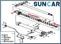 China FYA00012899 Boom Cylinder Seal Kit Deere Repair Kits For 135G 130G Excavator Equipment Models for sale