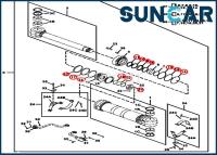 China FYA00023524 Positioning Cylinder Repair Seal Kit Excavator John Deere 190GW for sale