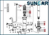 China 200CLC John Deere AH173444 Arm Cylinder Seal Kit ISO9001 Heavy Equipment Parts for sale