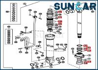 China 4614118 Boom Excavator Service Kit Cylinder Repair Kit Fits John Deere 210 Models for sale