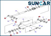 China 707-39-65190 Bucket Cylinder Seal Kit Komatsu Excavator PC10UU PC14R PC16R Repair Kit for sale