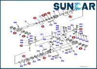 China 707-99-77070 Bucket Cylinder Sealing Kit Komatsu Excavator PC1800-6 Inner Repair Parts for sale