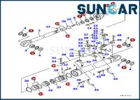 China Excavator Parts 707-99-85310 Arm Cylinder Repair Kit Sealing Kit For komatsu PC1800-6 for sale
