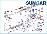 China PC1800-6 Boom Cylinder Seal Kit 707-99-87700 Fits Komatsu Excavator Inner Parts Service Kit for sale