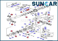 China Sealing Kit 707-99-87720 Boom Cylinder Repair Seal Kit For Komatsu Excavator PC1800-6 for sale