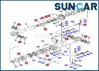 China Komatsu Excavator 707-99-87730 Boom Hydraulic Cylinder Seal Kit Sealing Kits Fits PC1800-6 for sale